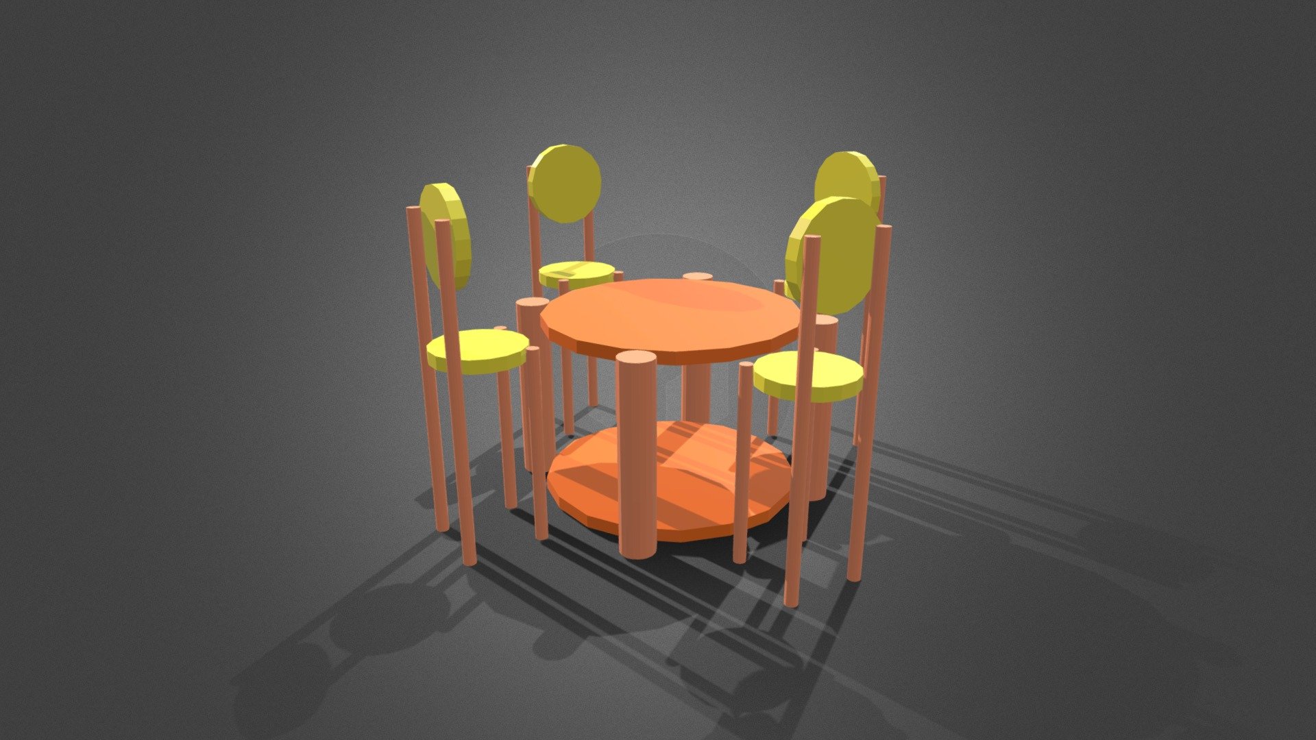 Table&Chair - 3D model by hao946 [143336d] - Sketchfab