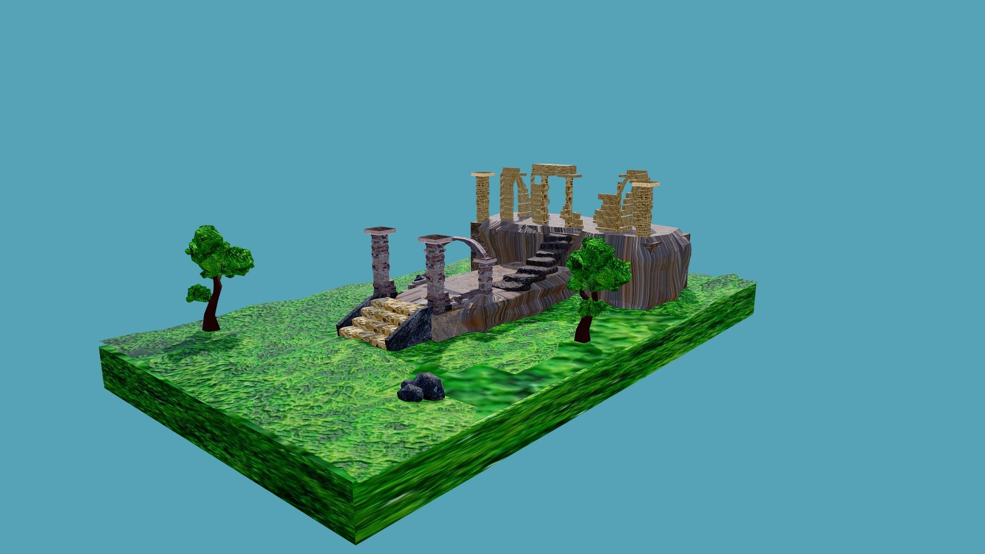 3D Gaming Environment - 3D model by veeren [1433ec7] - Sketchfab