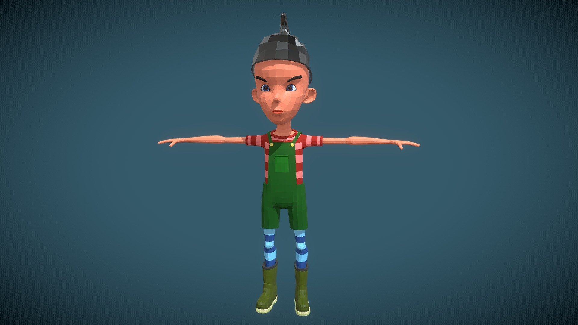 Squid Kid - Download Free 3D model by emelyarules [14345cc] - Sketchfab