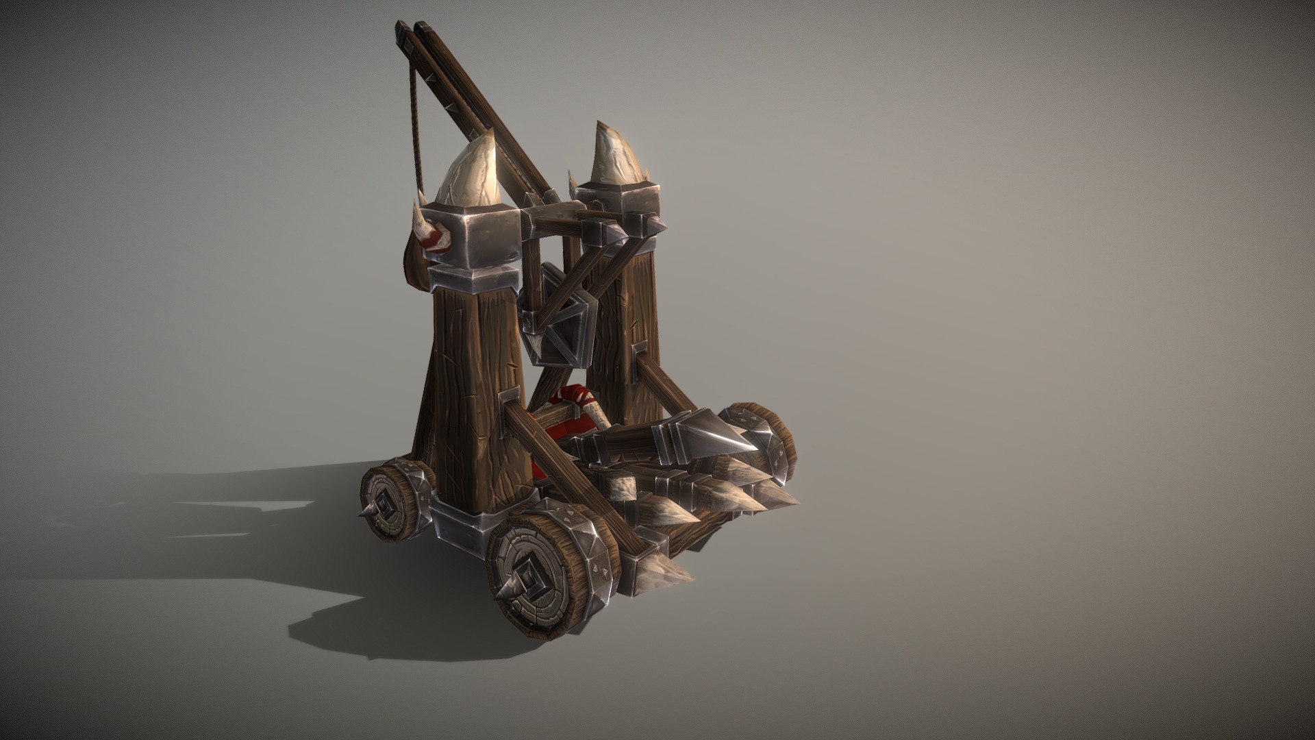 Stylized Medieval Trebuchet - 3D model by Popcorn (@alakfrost) [1437e9a ...