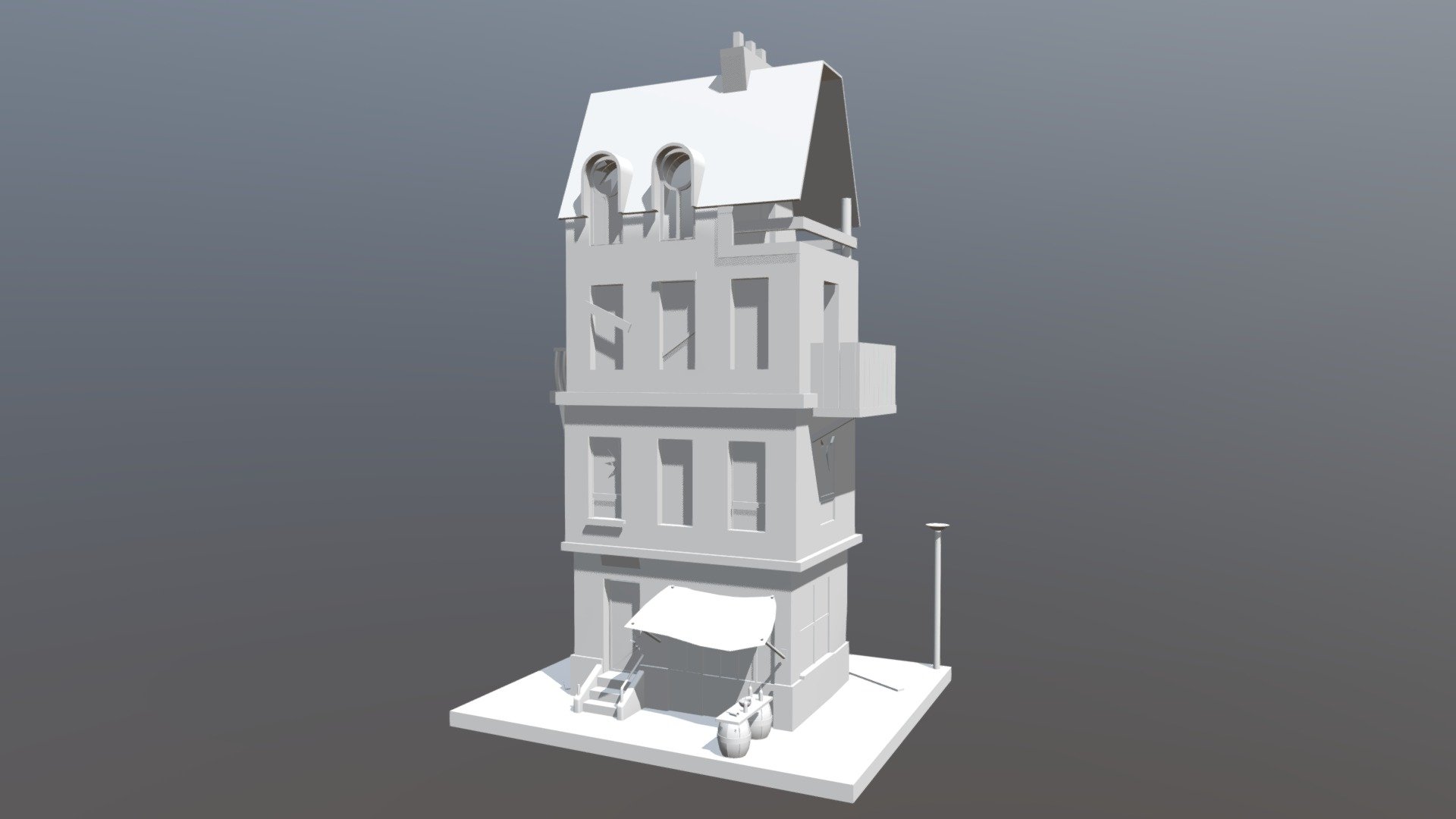 Damage House - 3D model by VerdisRaluca [1438735] - Sketchfab
