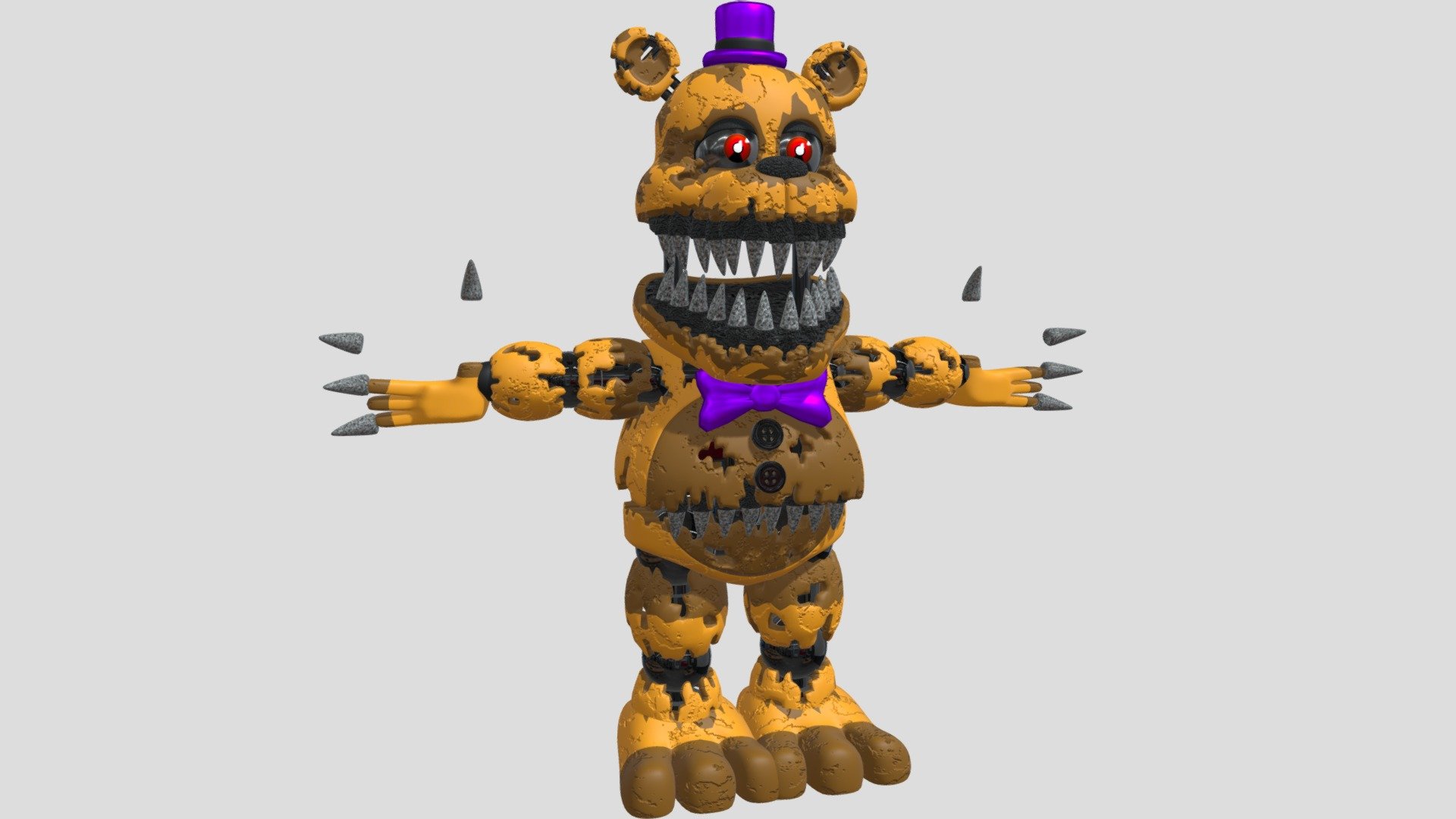 Adventure Nightmare Fredbear - Download Free 3D model by ...
