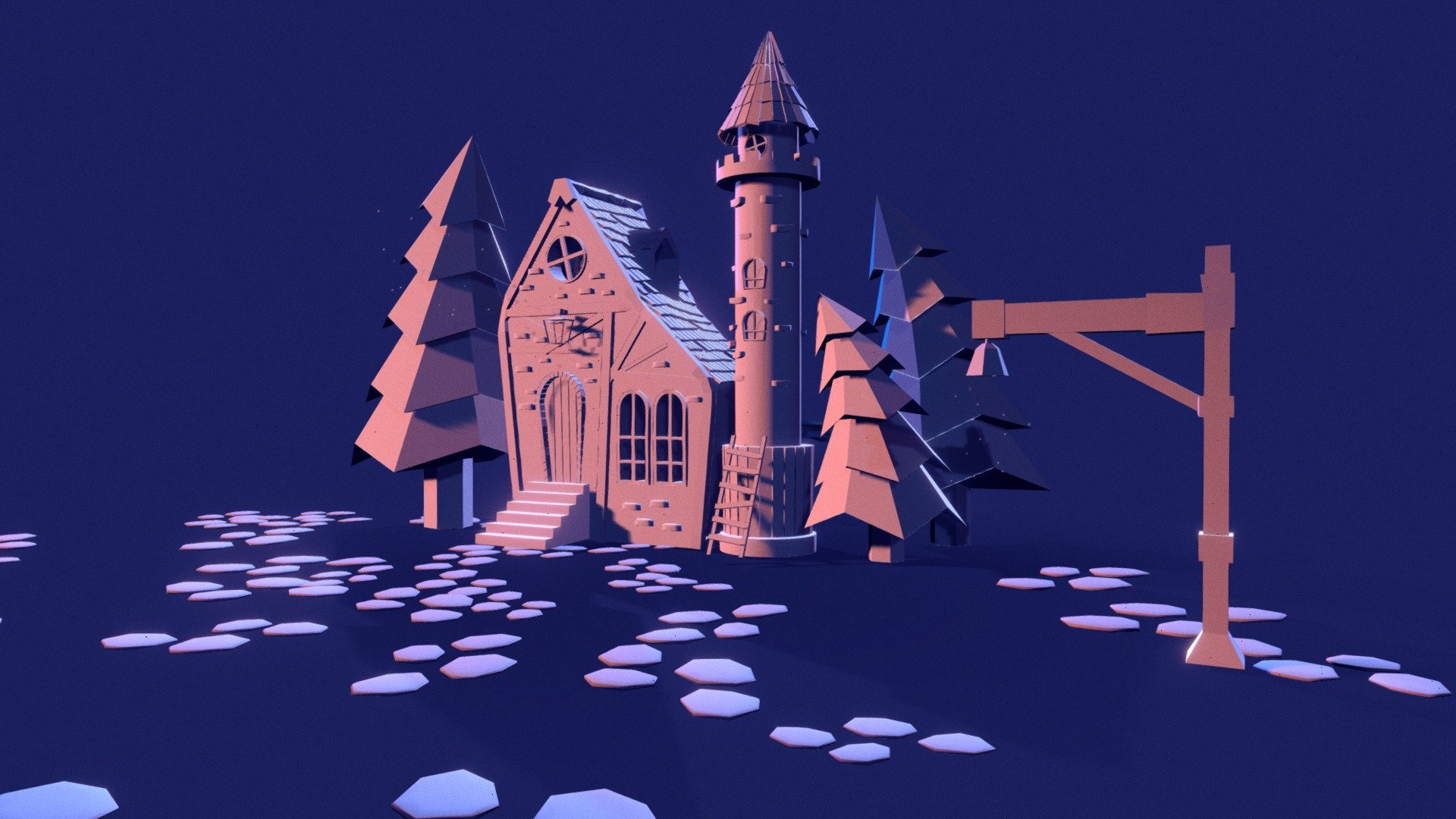 Haunted House - Download Free 3D model by STAIN (@stevecoutinho1 ...