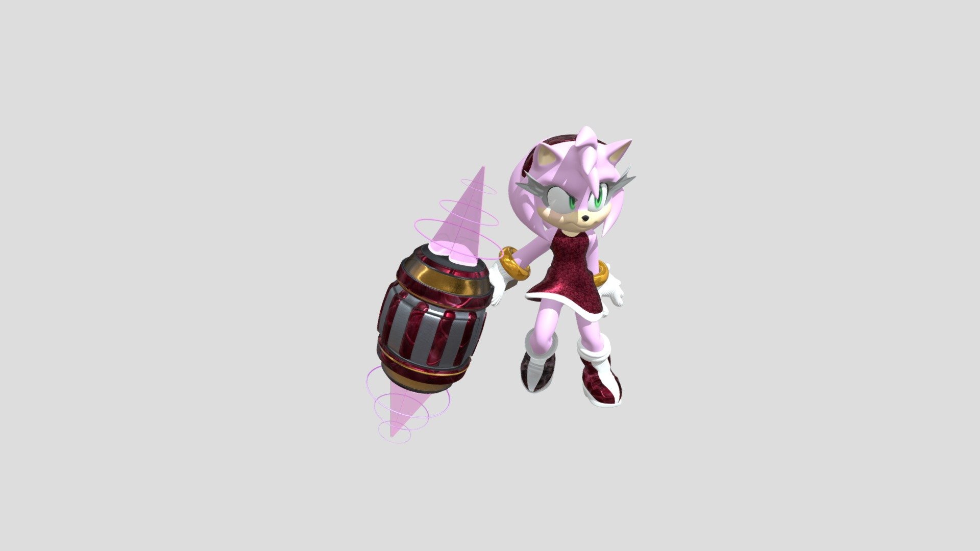 Amy Rose - 3D model by Tucksworld [143b25e] - Sketchfab