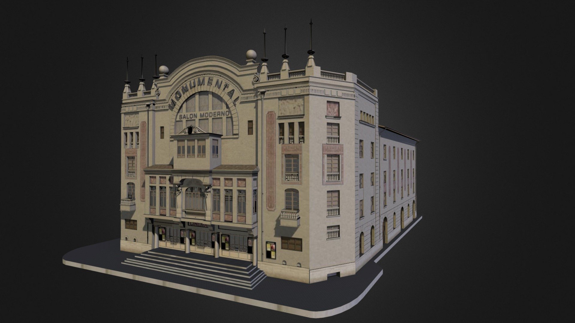 Cine Monumental - 3D model by alicante1850 [143b5cd] - Sketchfab