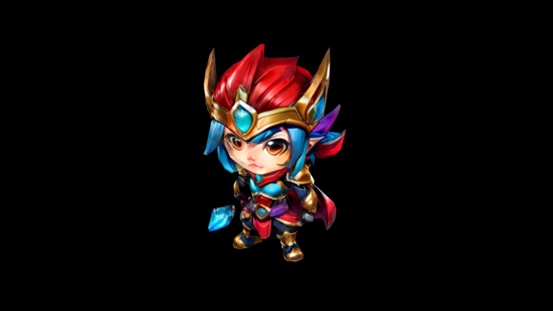 [Slender Hero Chibi MMO Character] - Download Free 3D model by klrxyz ...