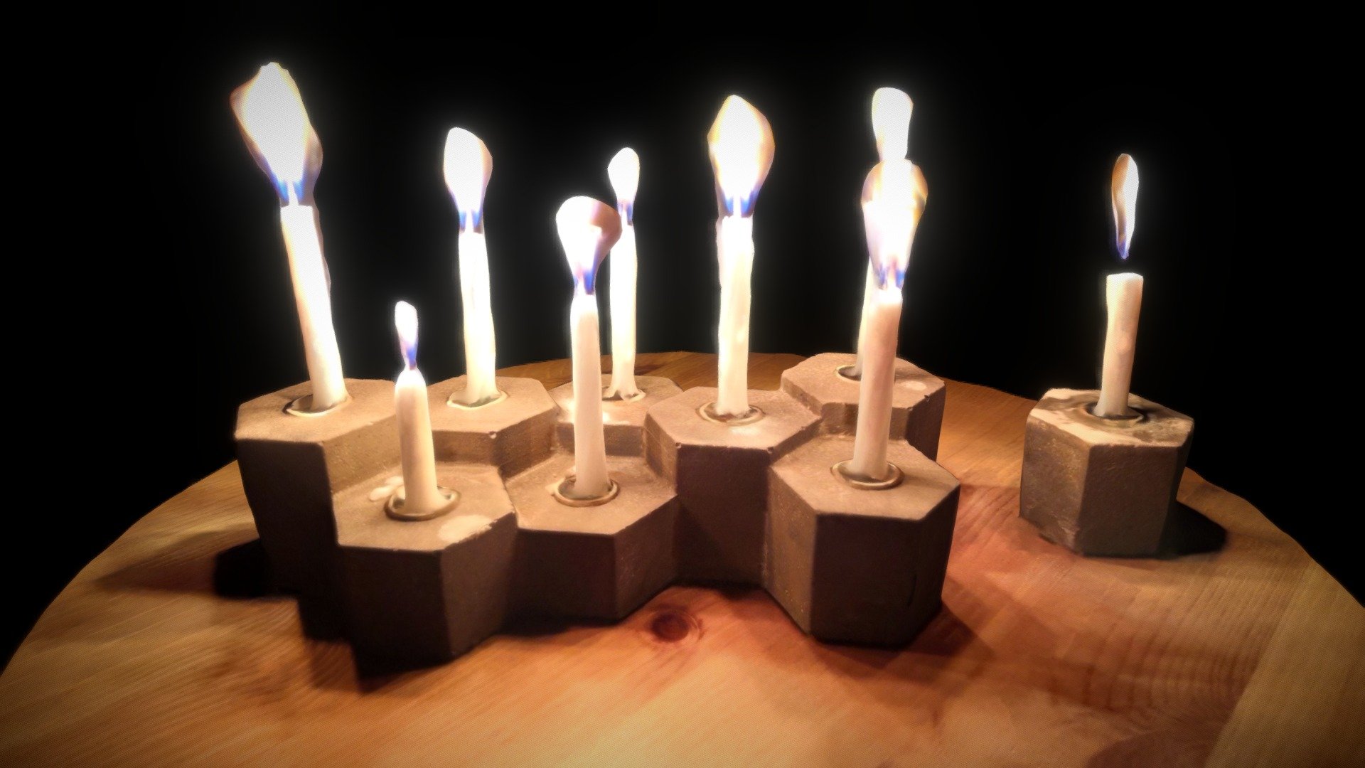 8th Candle Of Hanukkah - Download Free 3D model by Tamir Bahar (@tmr232 ...