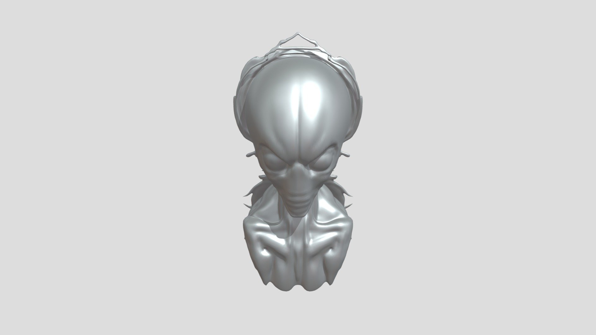 alien creature with glowing eyes - 3D model by hamrix [143cdfe] - Sketchfab