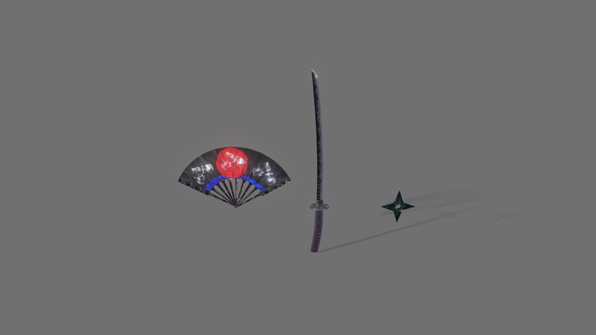 Japanese Weapons - 3D model by AgustinGB [143d64d] - Sketchfab