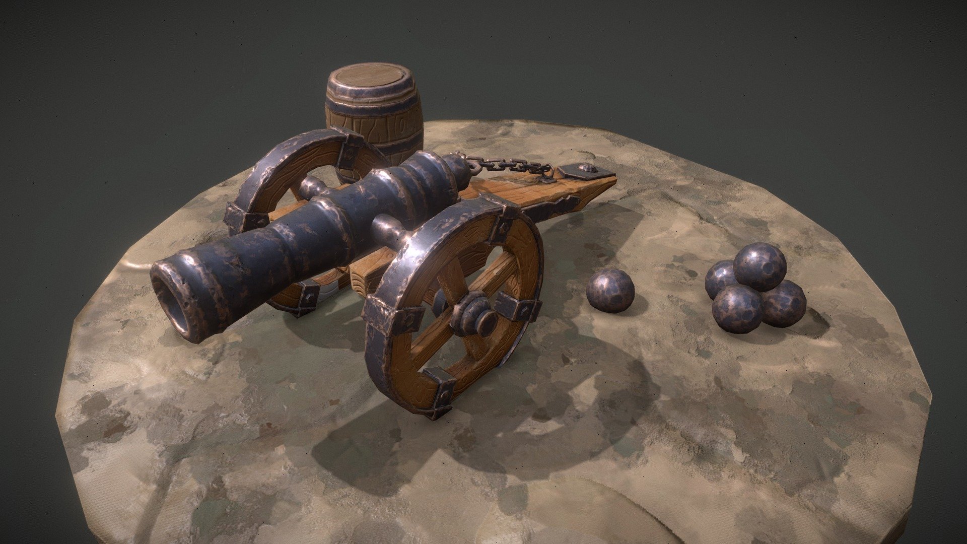 [Student Work] Animated Artillery Cannon - 3D model by MuraBto [143d85f ...