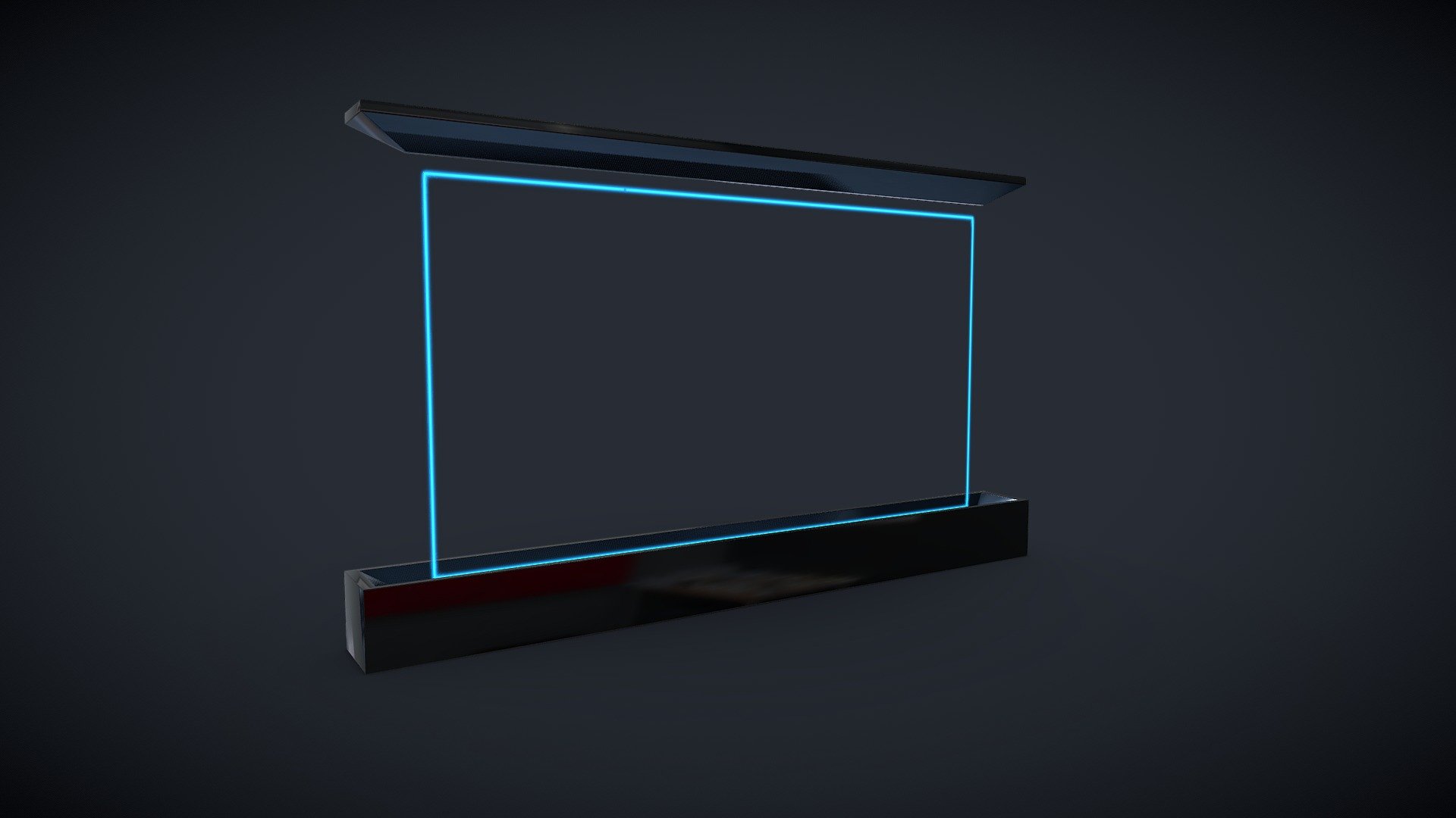 future_tv_001_black - 3D model by 3polies [143e9b7] - Sketchfab
