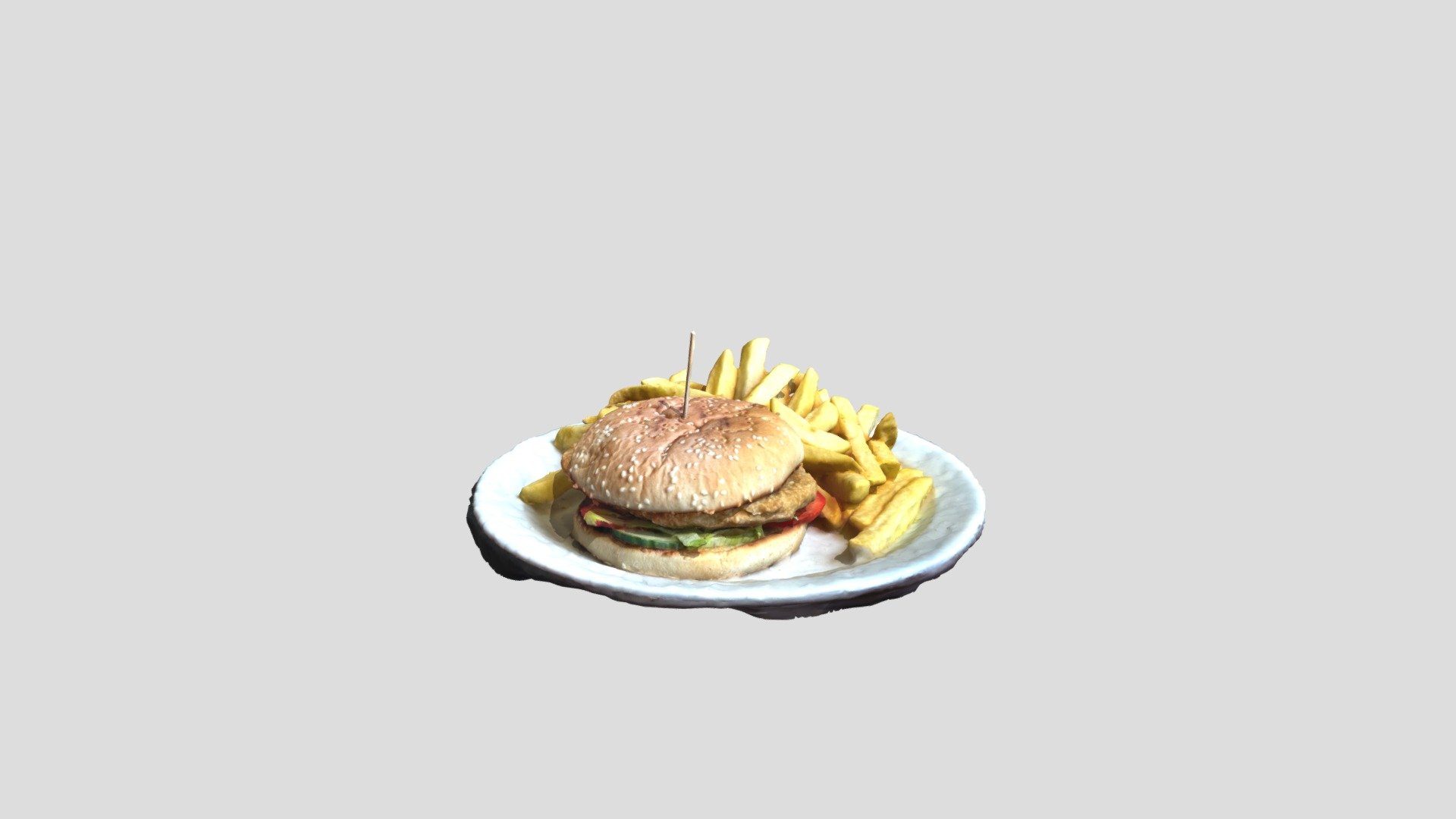 Crispy_chicken_burger - glb - Download Free 3D model by kalilbalech ...