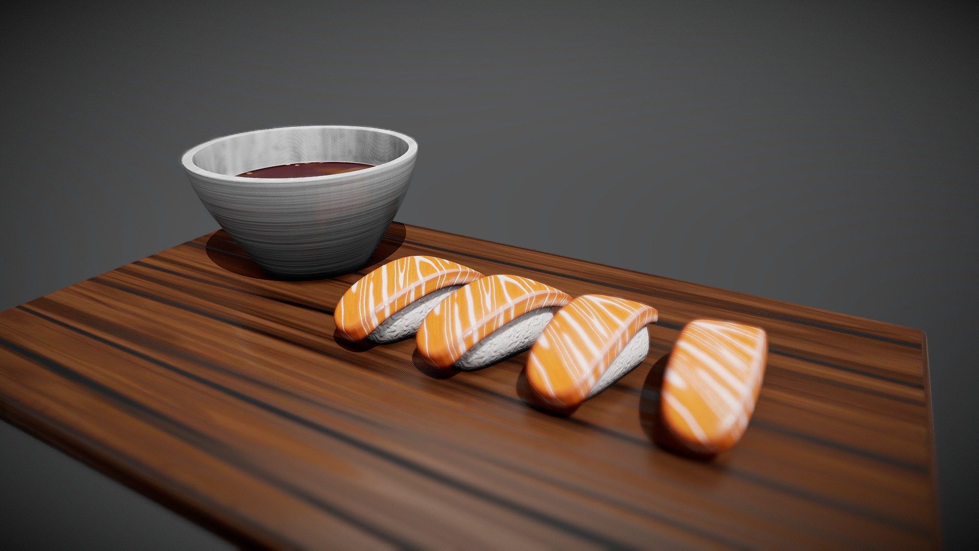 stylized Sushi plate - 3D model by Nicola Ristagno (@NickFrame ...