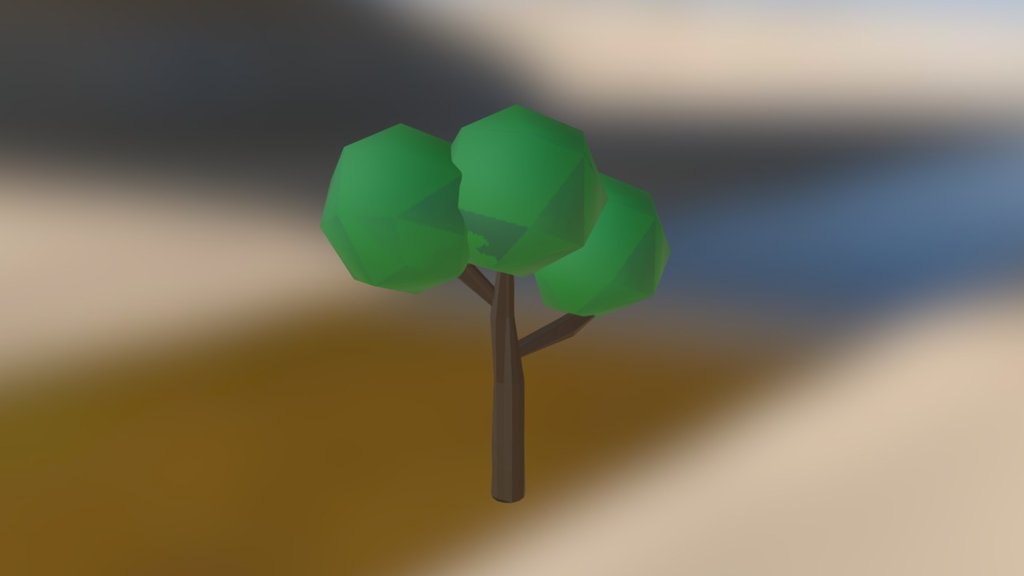 Arbre n°2 - Low poly - 3D model by PolyLama [1443e3b] - Sketchfab
