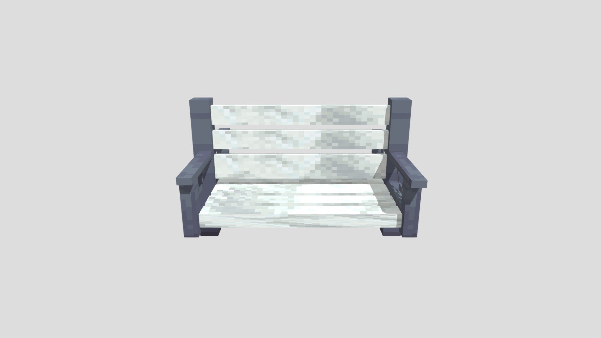 Banc moderne / Modern bench - 3D model by Chrqmated [1443f5a] - Sketchfab