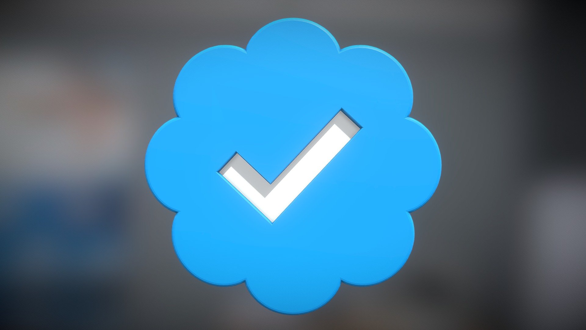 Twitter Verified Badge - Buy Royalty Free 3D model by AnshiNoWara ...