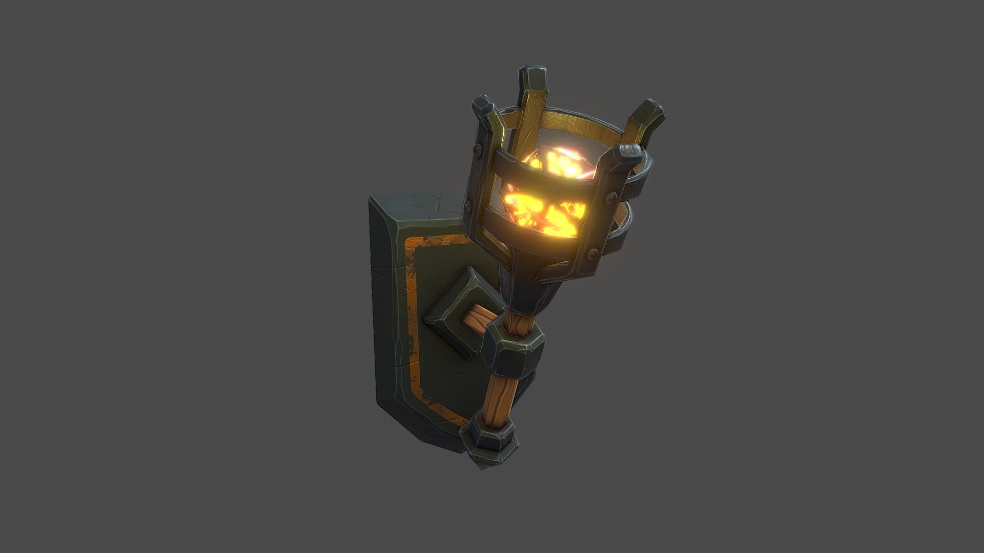 Stylized torch - 3D model by Sasha.Vladyka [1445eb2] - Sketchfab