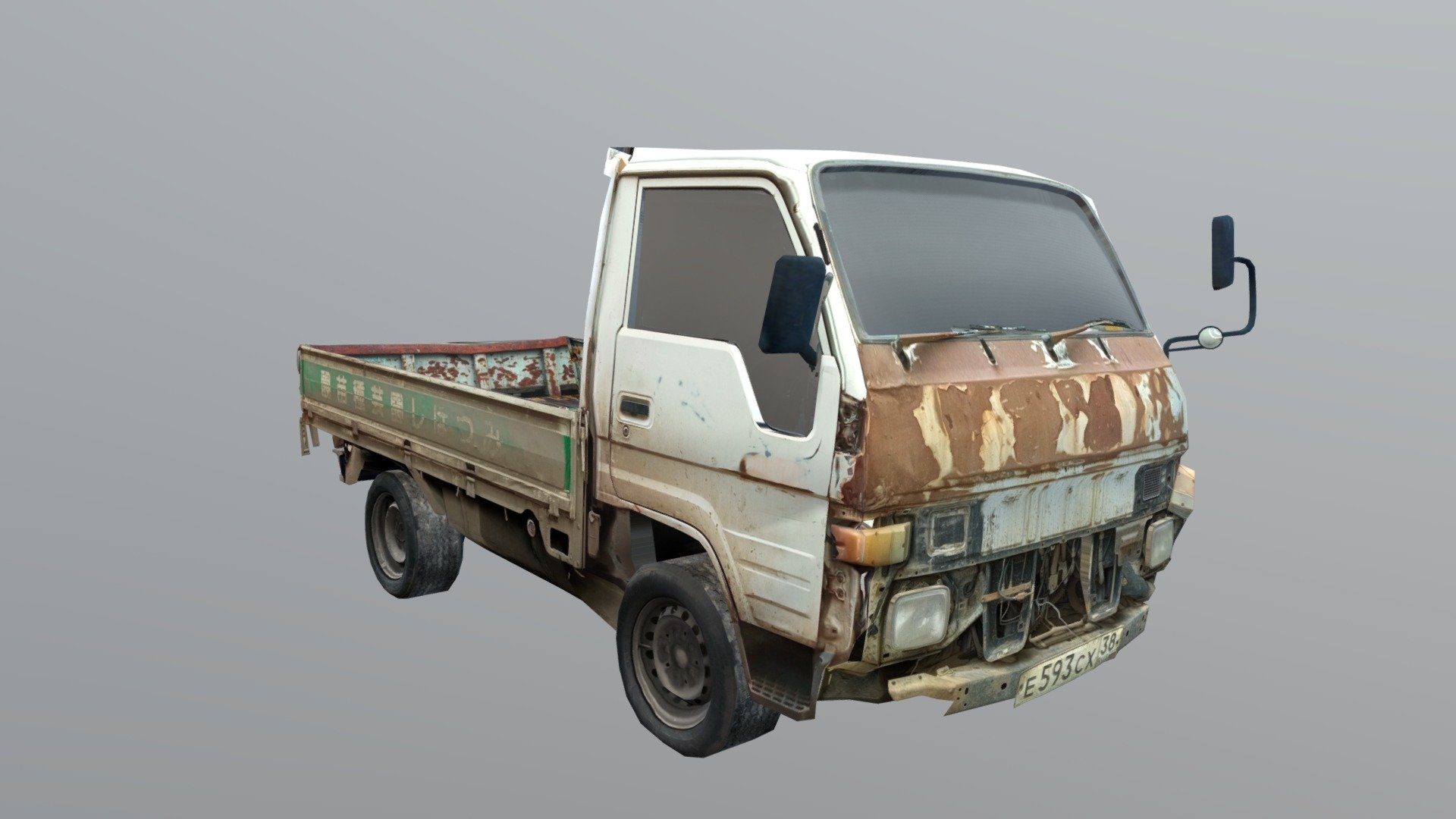 Rusty truck - Download Free 3D model by Chenchanchong [144661e] - Sketchfab