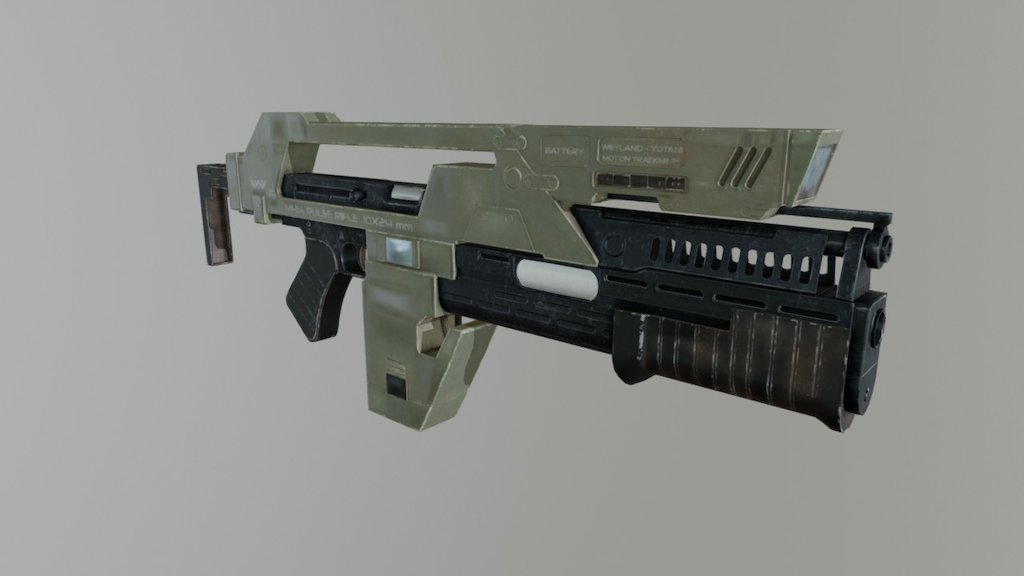 M41A Pulse Rifle from Alien - 3D model by AodSto [1450801] - Sketchfab