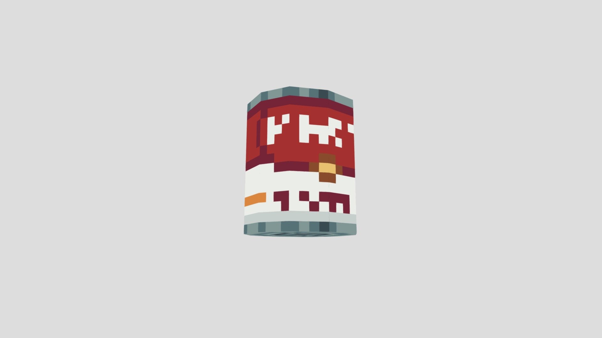 Canned Food Pixel Art - Download Free 3D model by Damien S ...