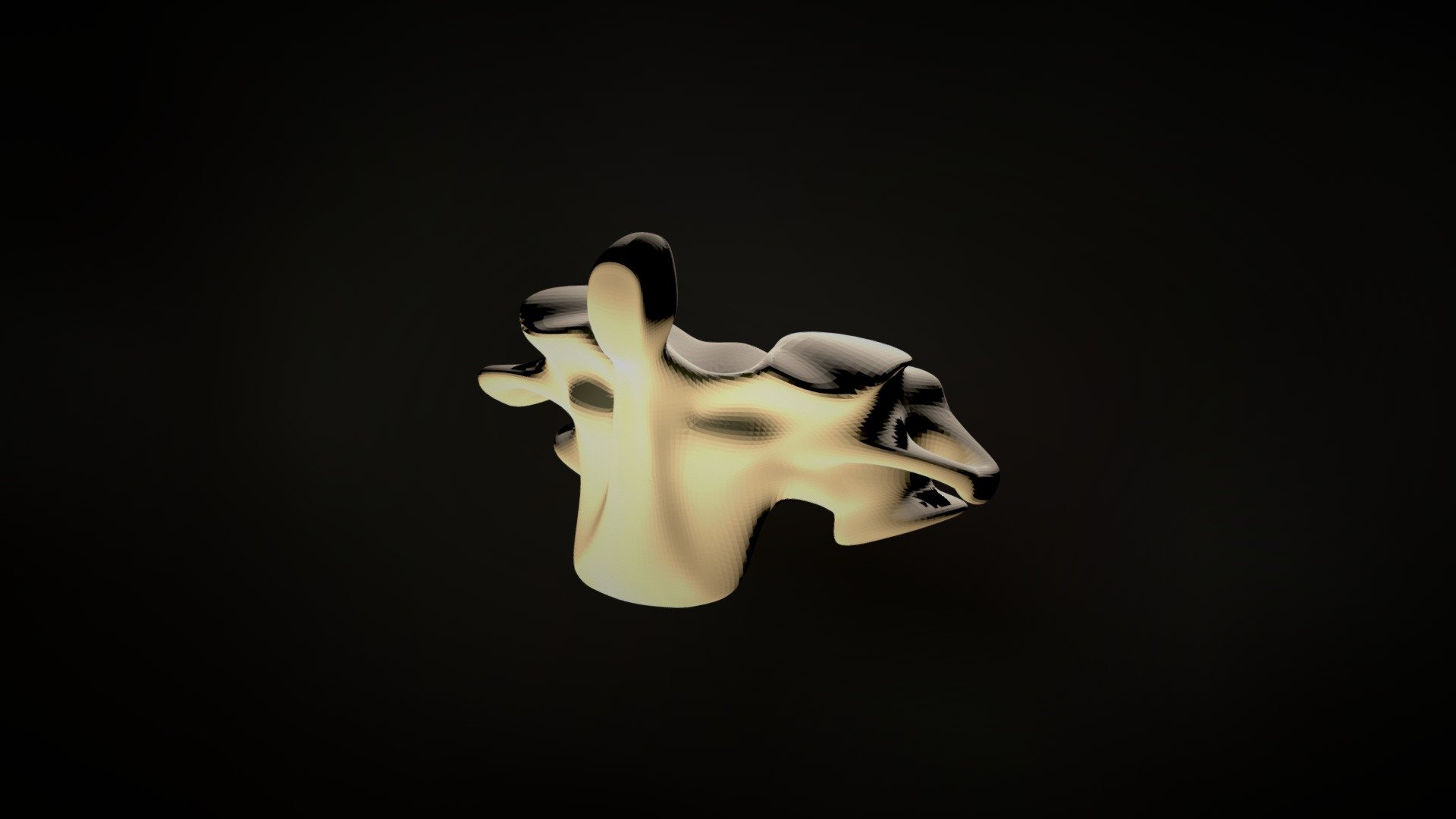 C2 Vertebra, Vertebral Bone - 3D model by chrisleggett [14534a4 ...