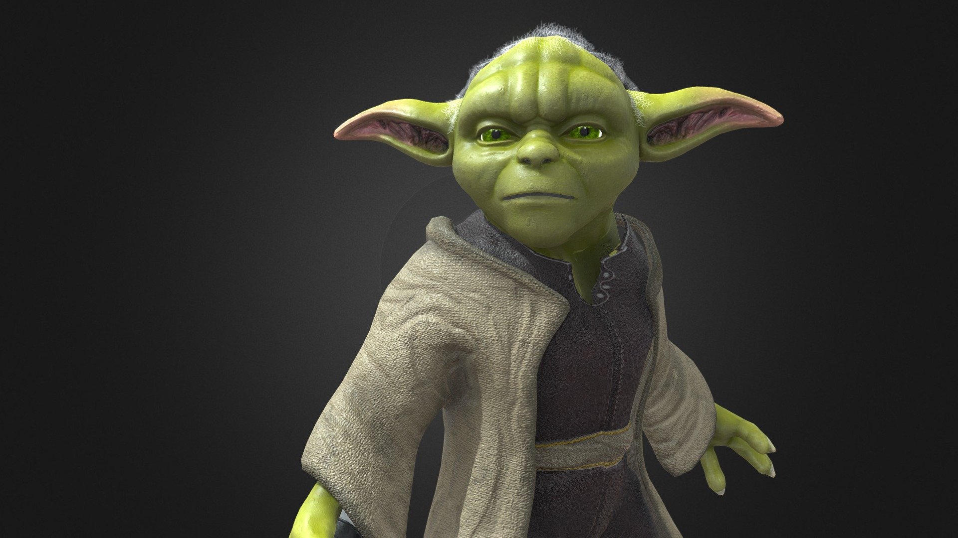 Yoda - 3D model by Dani Villena (@daniel.villena) [14537eb] - Sketchfab