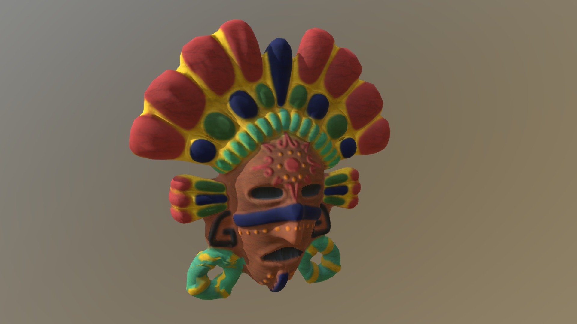 Mascara Maya low poly - Download Free 3D model by vicente betoret ...