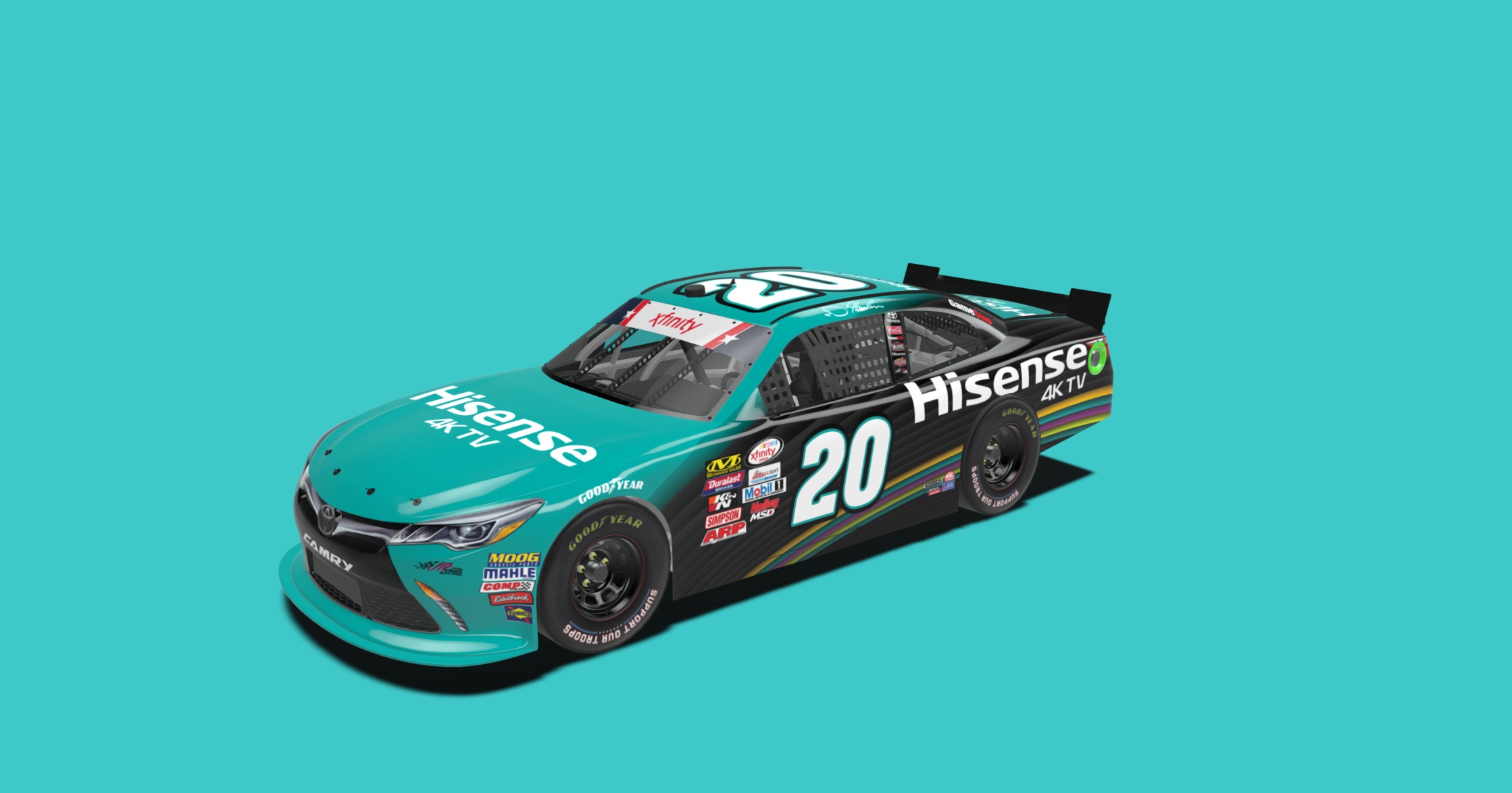No. 19 XFINITY Tunity Toyota Camry 2017 - 3D model by Joe Gibbs Racing ...