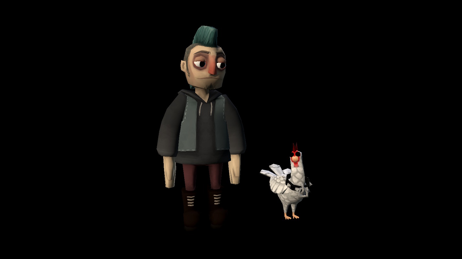 Punk and Chicken - 3D model by Sophie Knowles (@serknowles) [1456105 ...