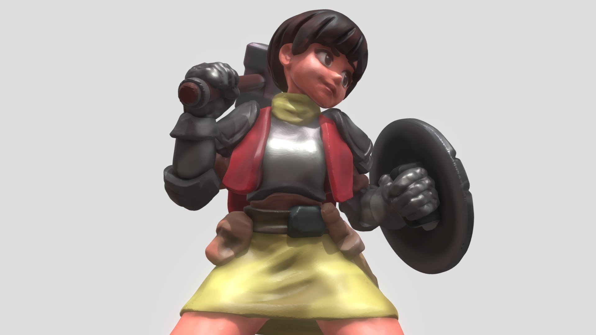 Paladin Girl - 3D model by Nemo-MK2 [14562e3] - Sketchfab