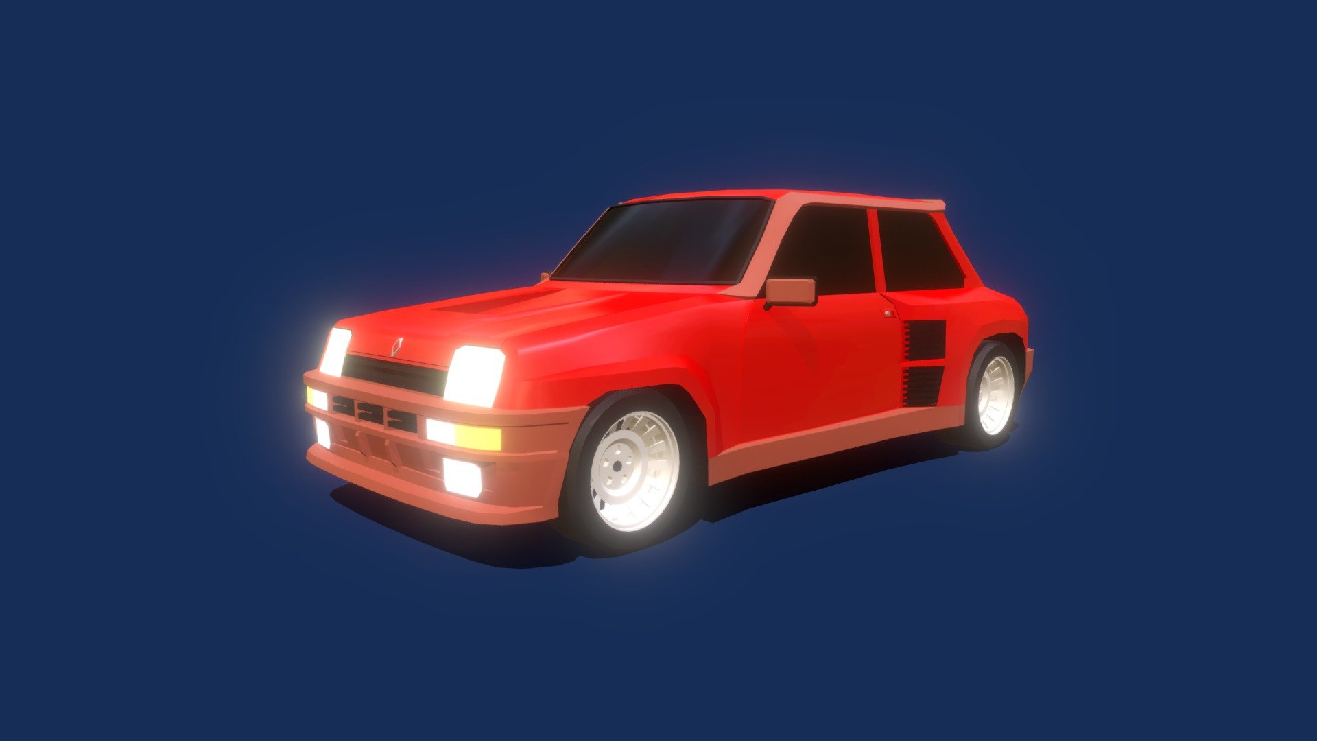 Renault 5 Turbo Low Poly - Download Free 3D model by Cosmo (@Cosmo_312 ...