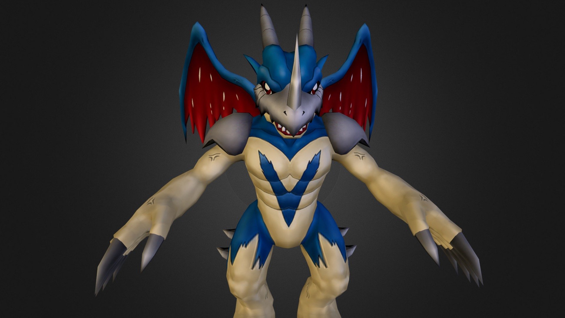 PC Computer - Digimon Masters - Aero Veedramon - 3D model by rogarmao ...