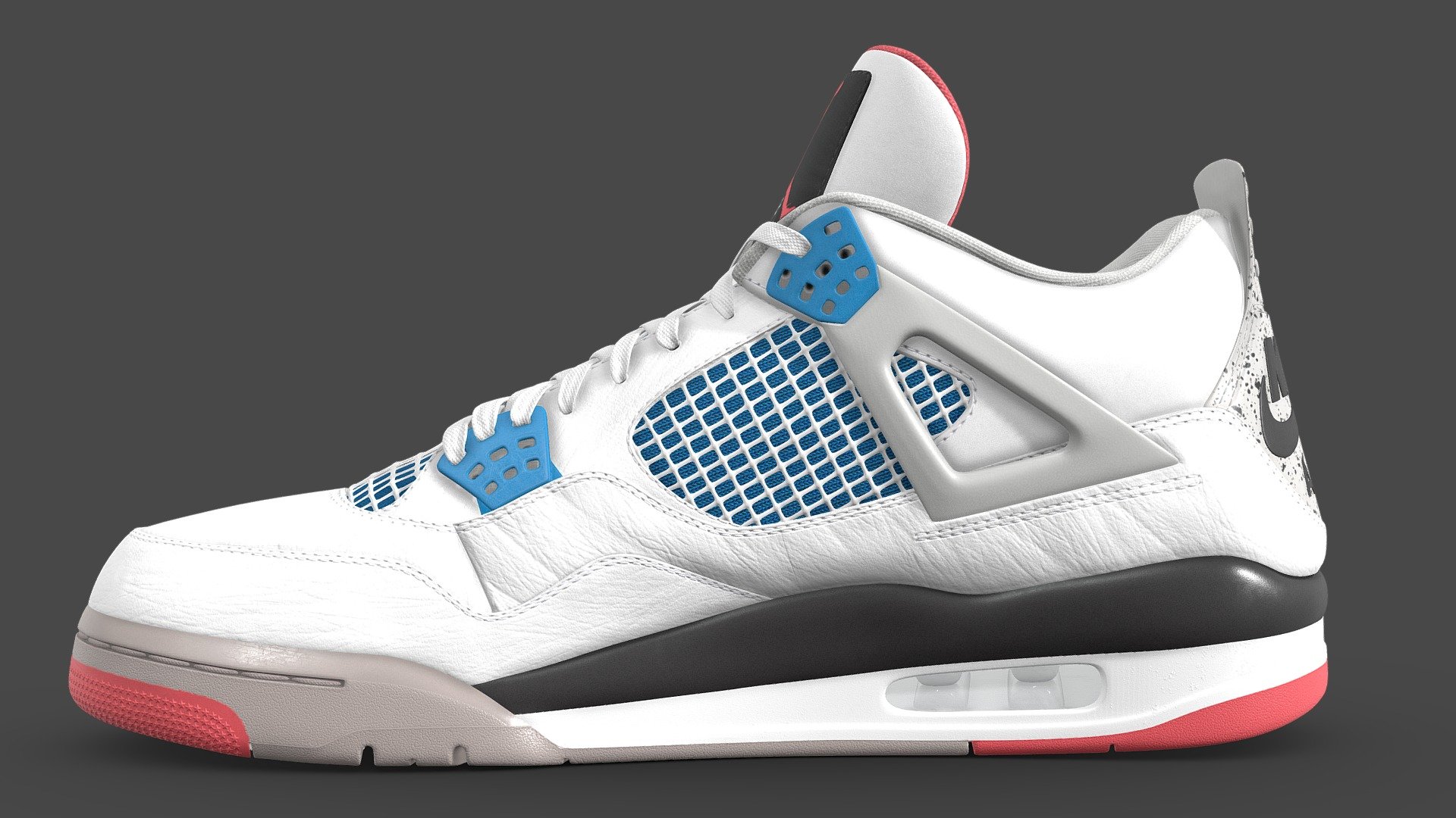 Jordan 4 Retro What The - Buy Royalty Free 3D model by Joe-Wall ...