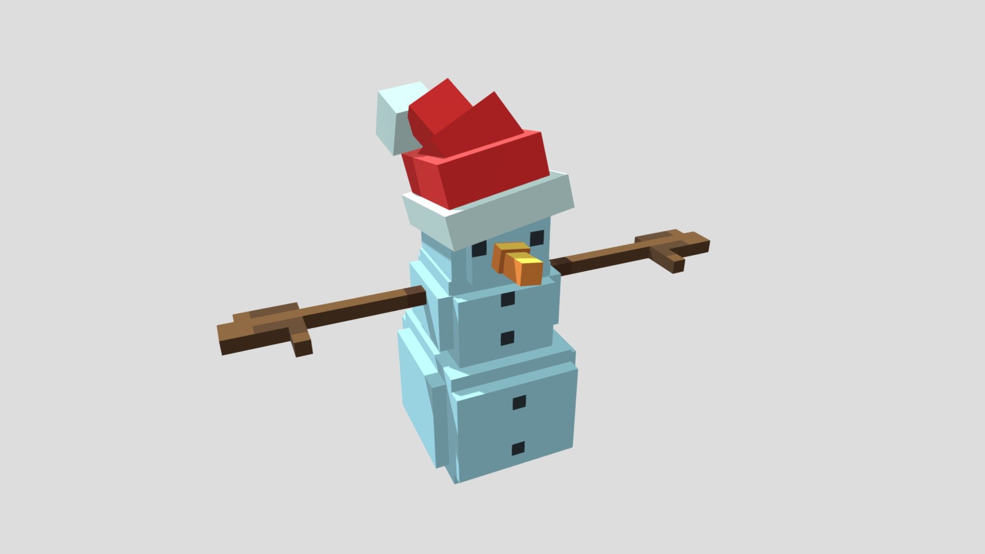 Snowman - Blockbench - 3D model by Macarena (Maki) Quesada (@teamaki ...