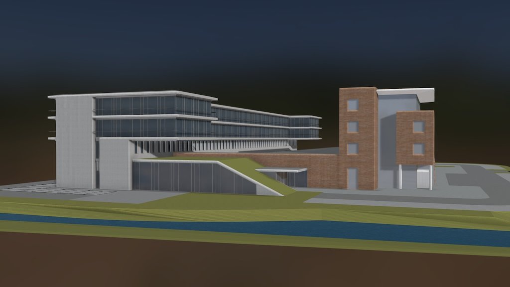 Office building extension design - 3D model by Klaas Vermaas (@klaas ...