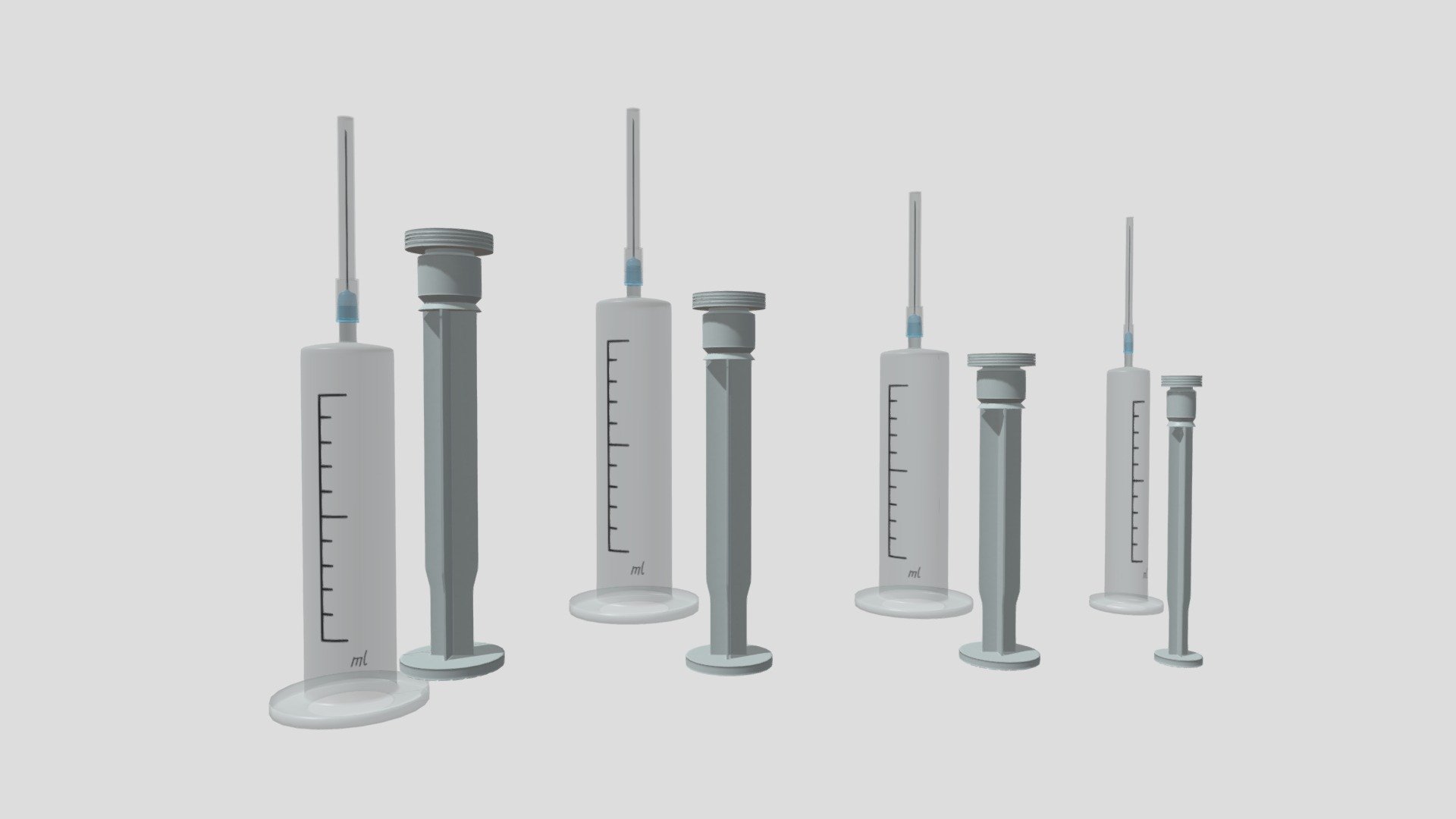 Medical Syringes - 3D model by Smitikss [1462052] - Sketchfab