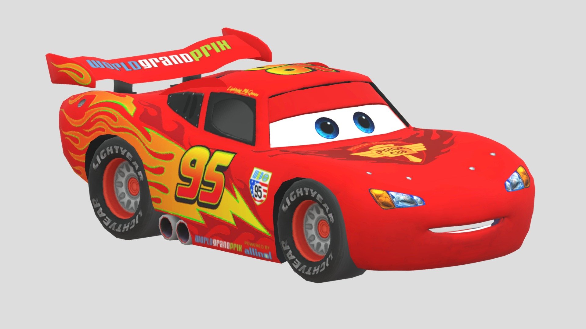 Cars Fast As Lightning - McQueen - Download Free 3D model by SMF ...