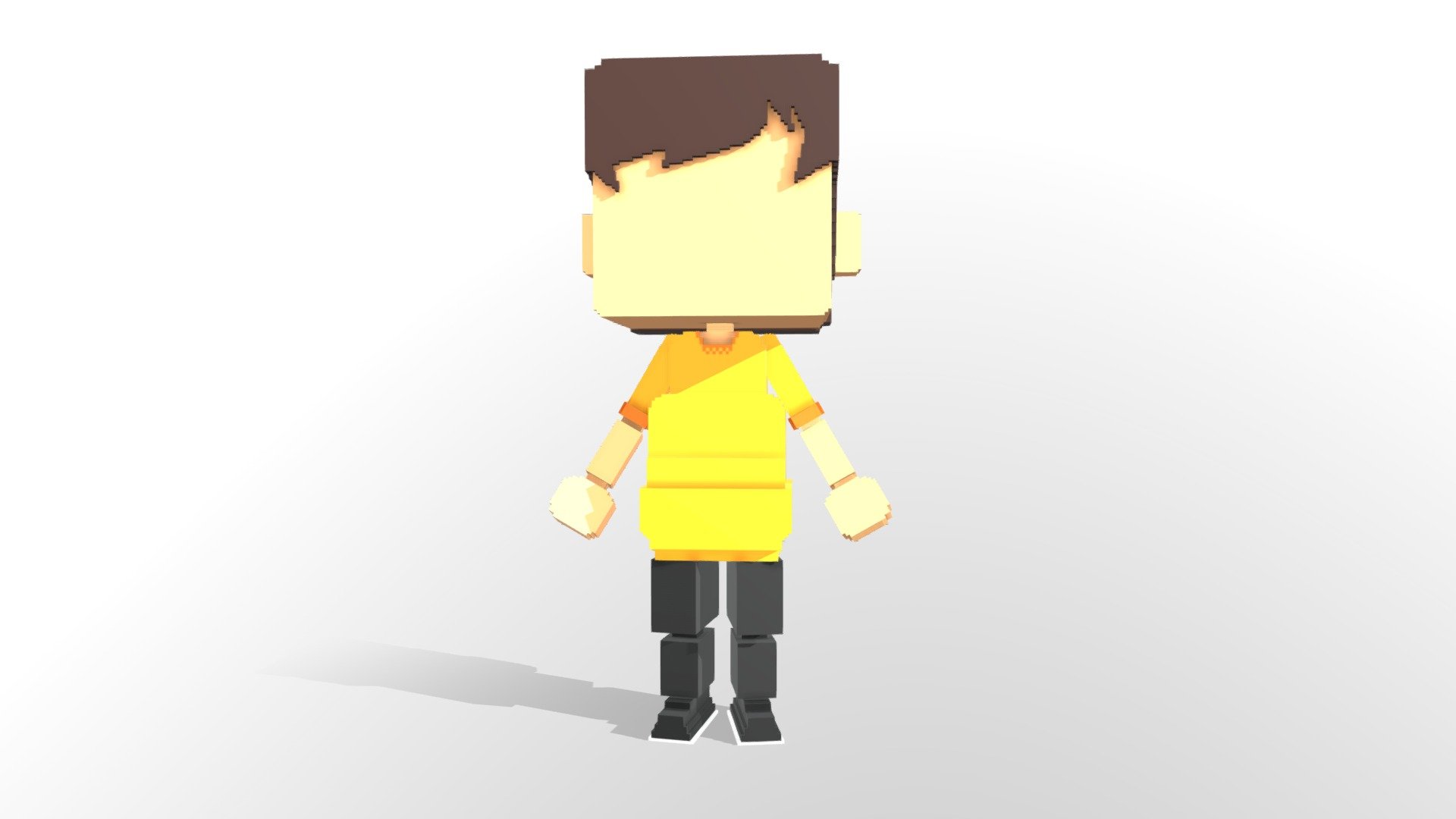 Voxel Chibi Male MC + Animations - Buy Royalty Free 3D model by ...