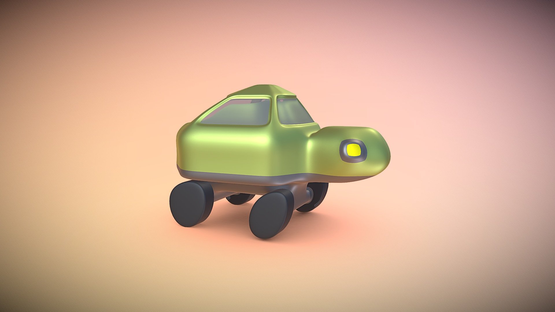 Turtle Car - 3D model by Daniel O'Neil (@doneil) [146bab2] - Sketchfab