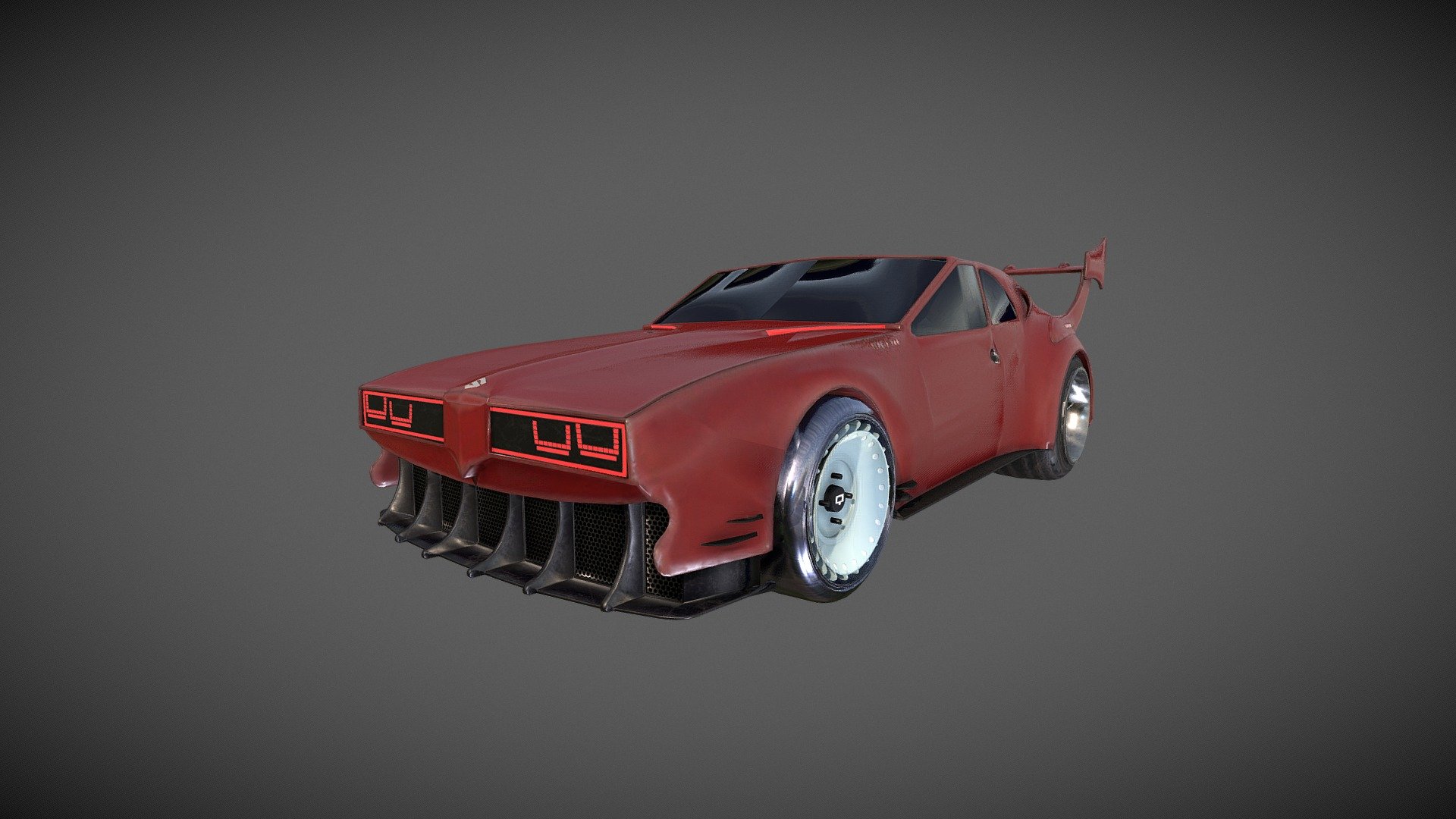 Cyberpunk Racing Car Concept (Quadra) - Download Free 3D model by ...