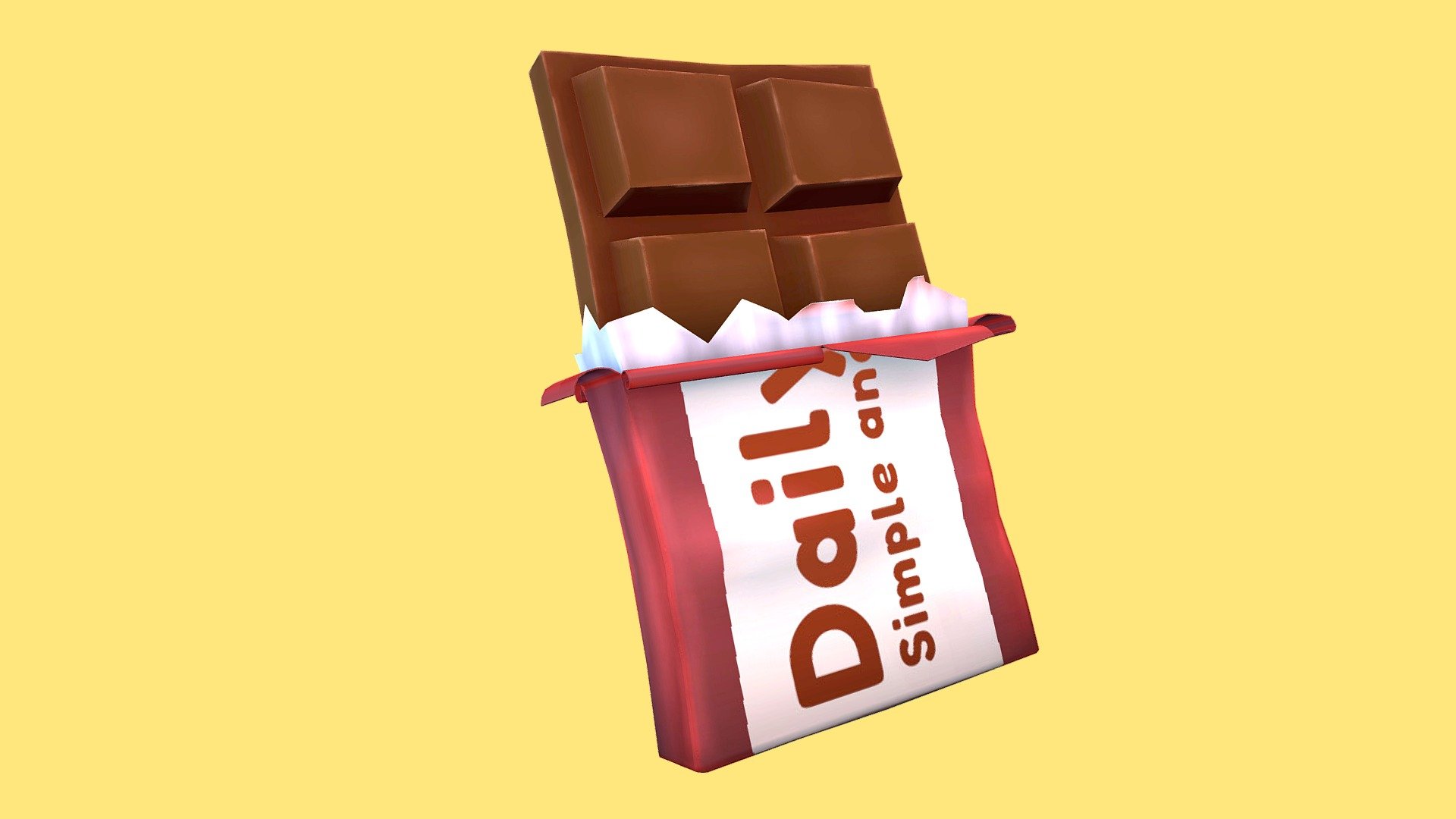 Chocolate Bar - Download Free 3D model by ESO (@ESOOOO) [146cd89 ...