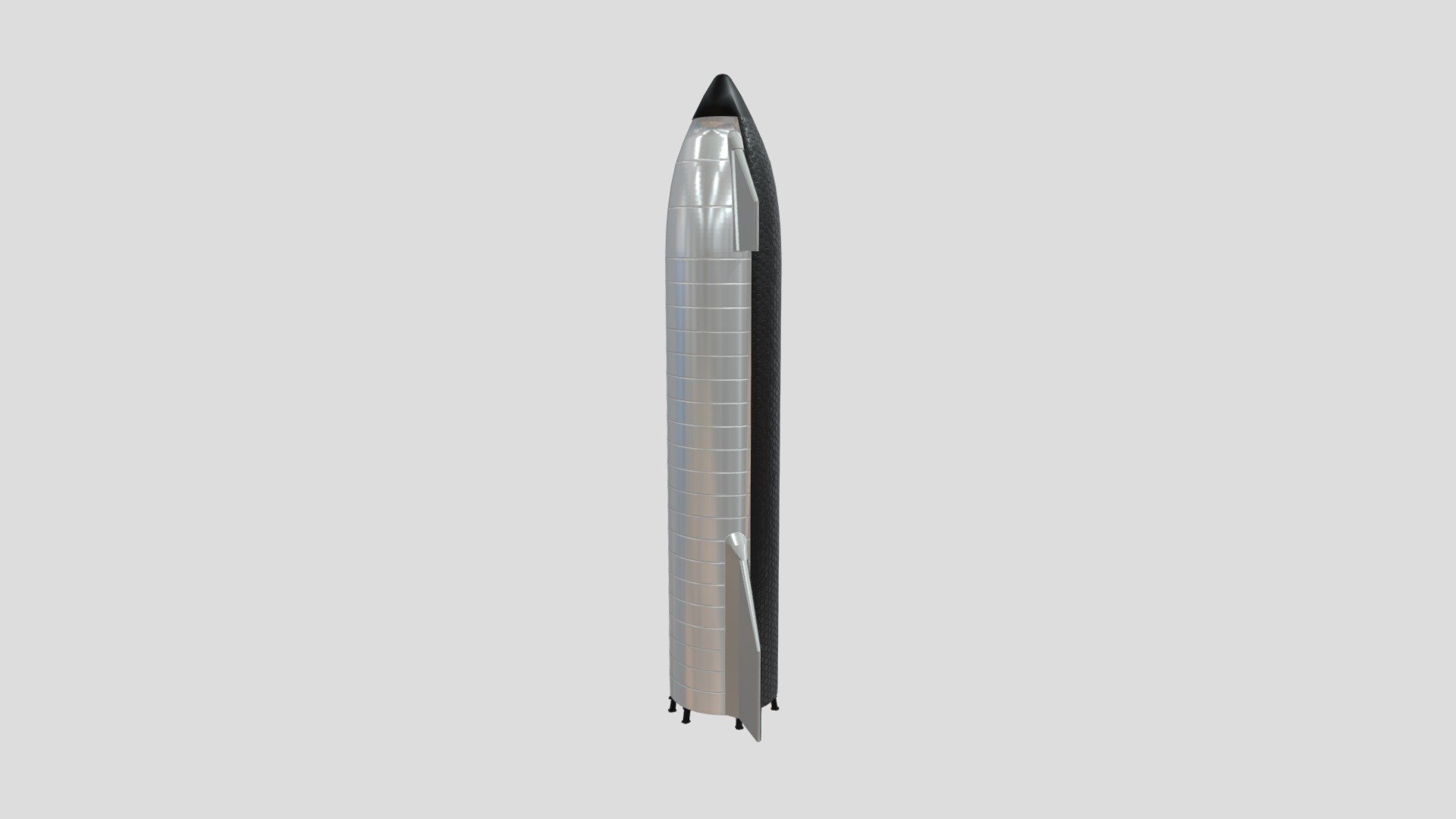 Starship SN8 - 3D model by Leonardo Danos (@leodanos) [1471161] - Sketchfab