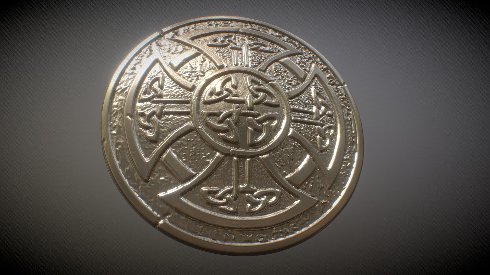 Celtic Shield 3dprint model - Buy Royalty Free 3D model by pinotoon [14718ba] - Sketchfab Store