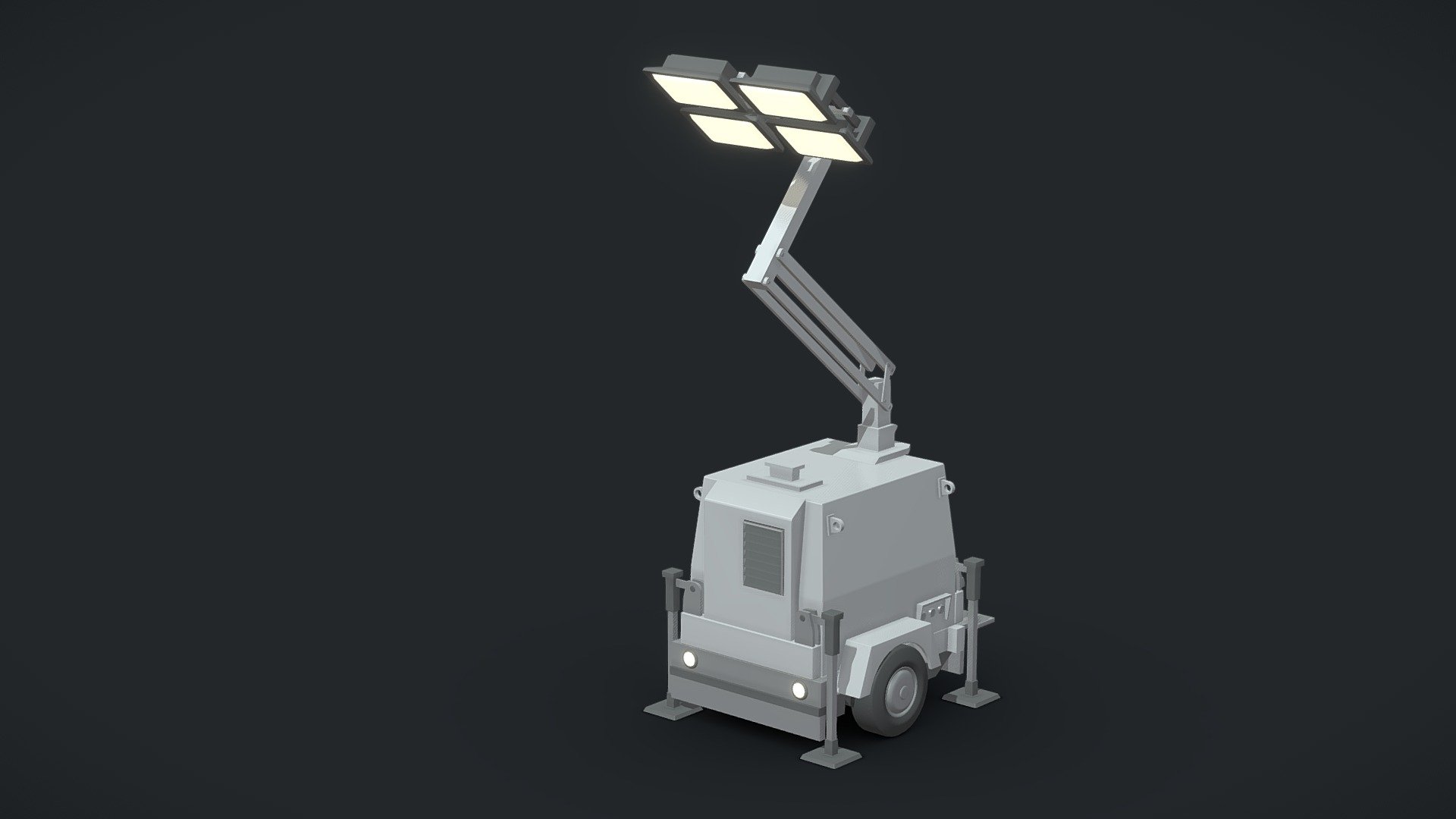 FMB_Construction Light_01 - Download Free 3D model by FreeMeshBase ...