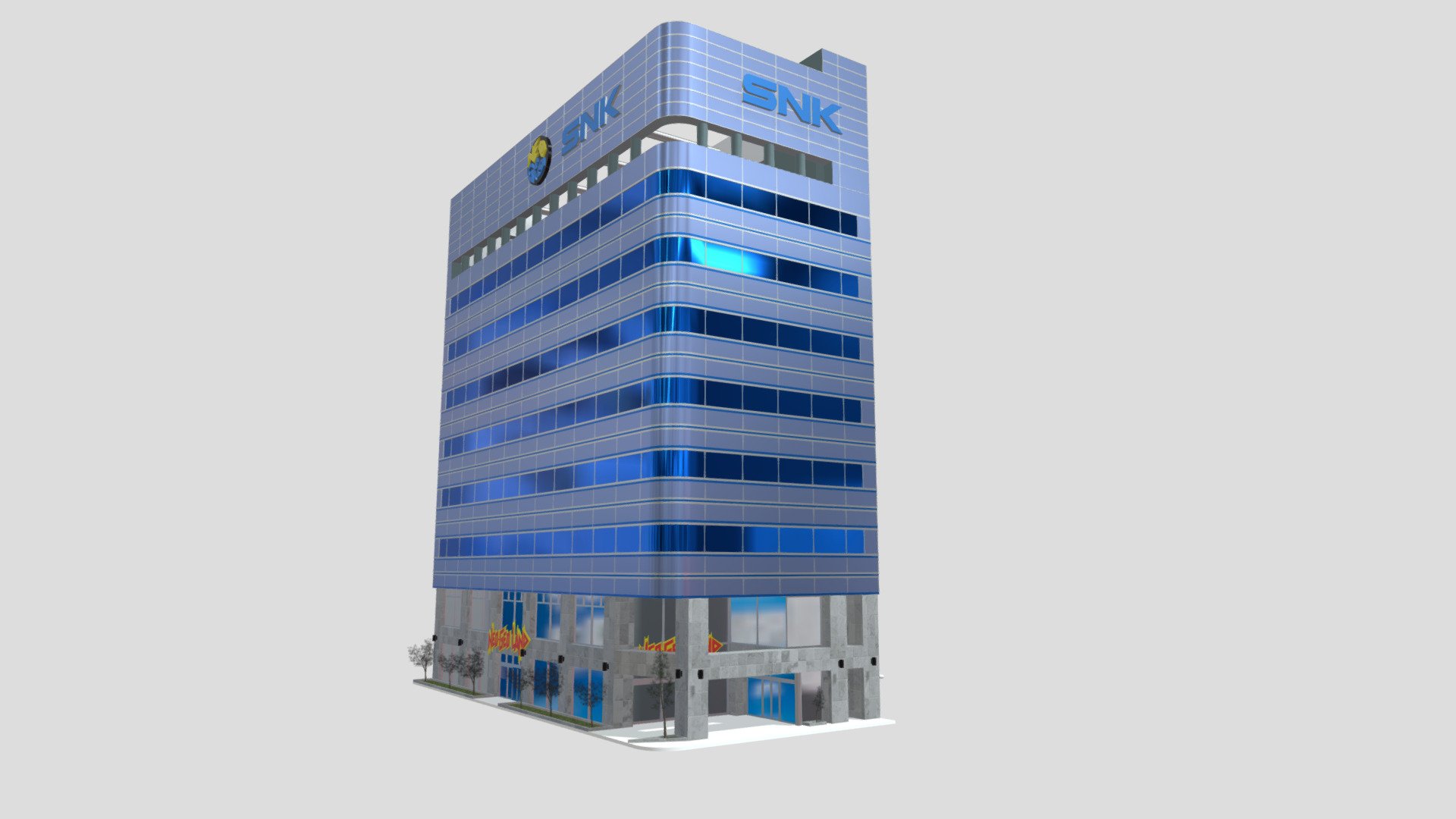Esaka SNK Corporation building, edificio SNK - 3D model by ocelotlmx [1473c00] - Sketchfab