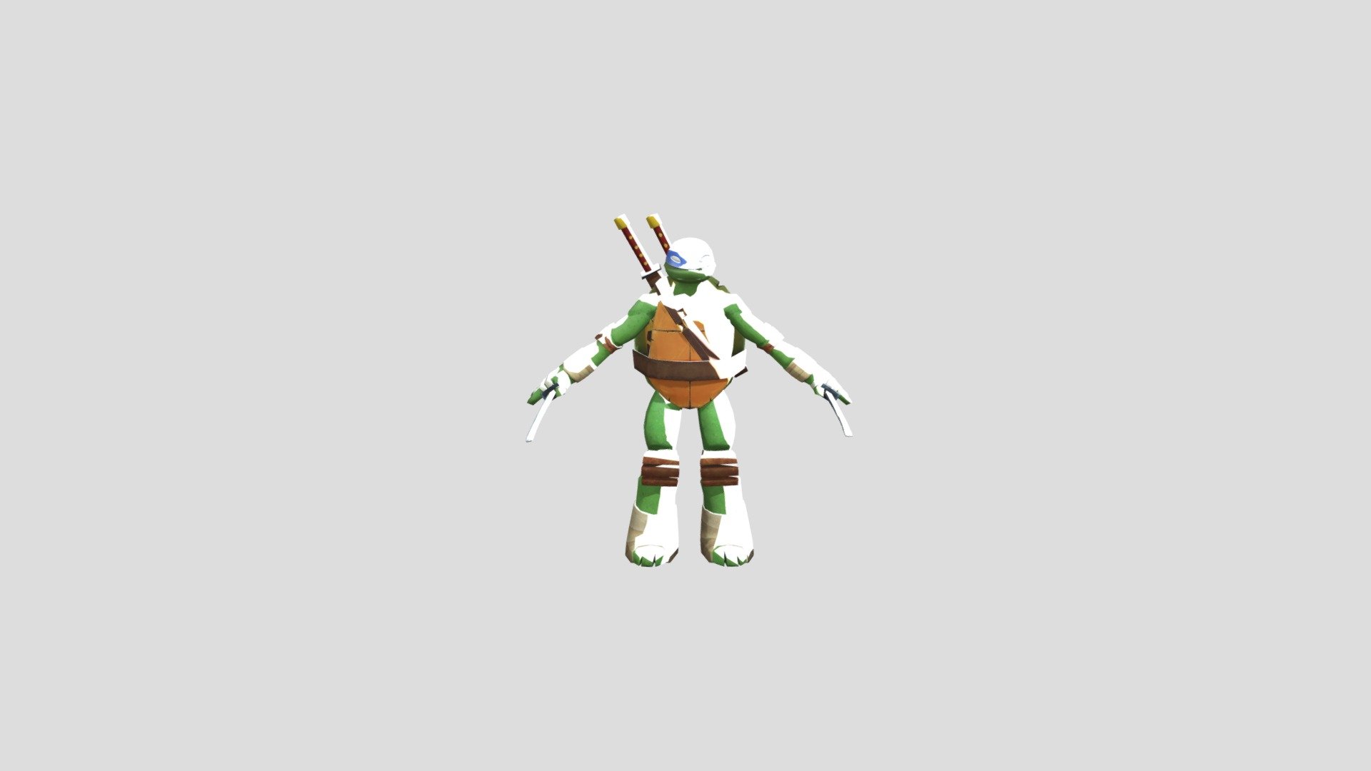 Leonardo-tmnt-2012 (rigged) (textured) - Download Free 3D model by ...