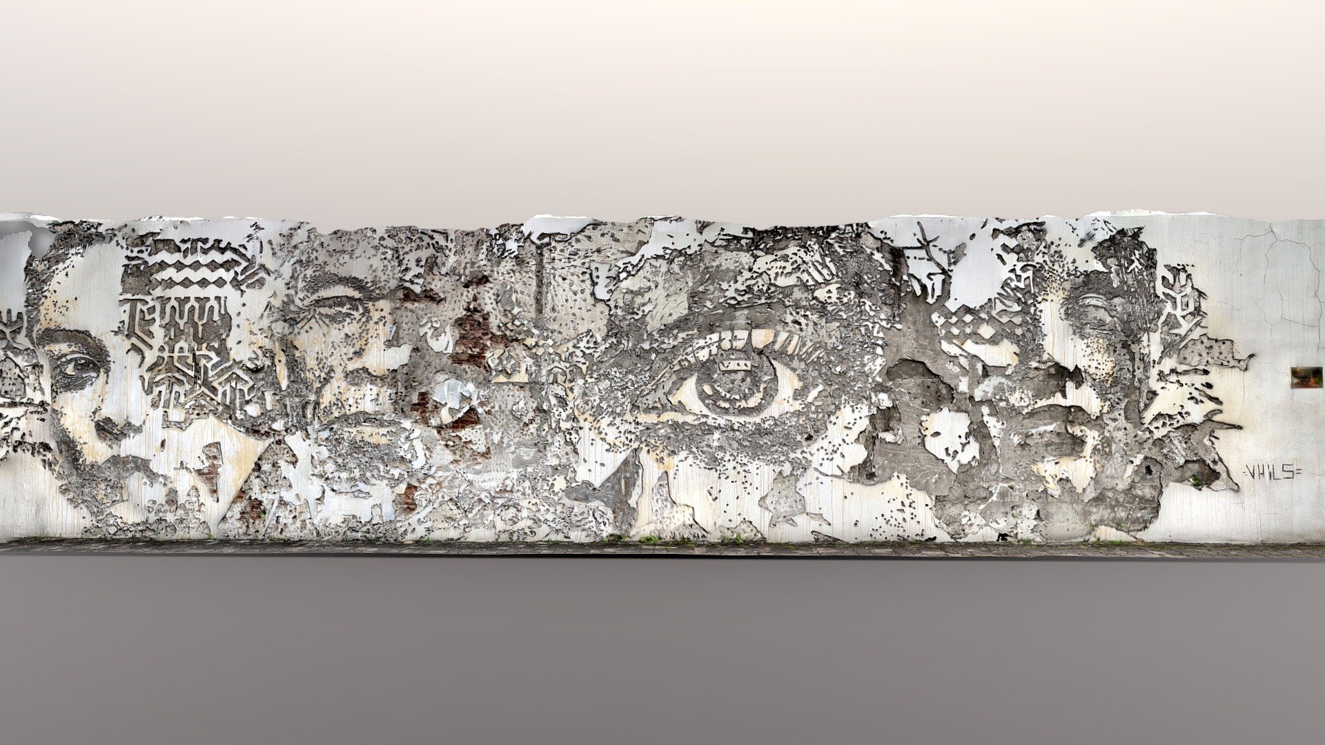 Wall Carving Street Art (Scaniverse LIDAR) - Download Free 3D model by ...