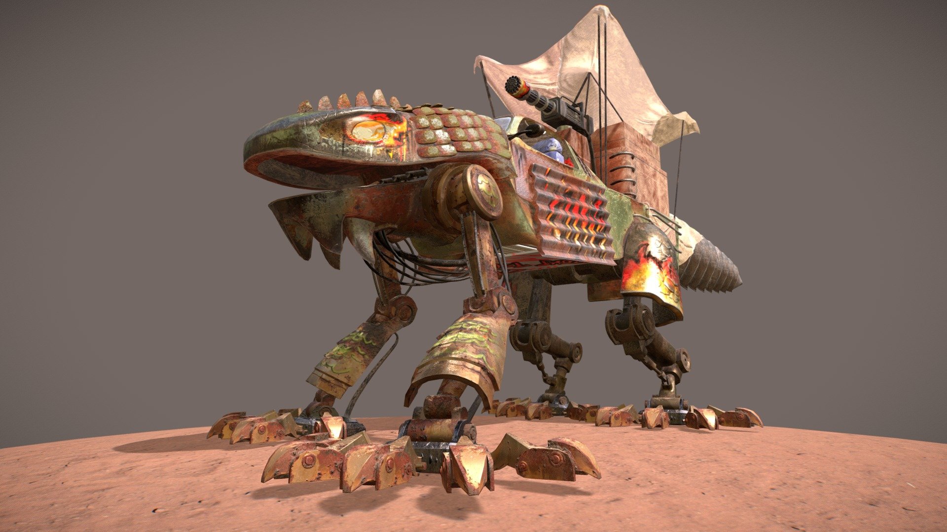 Rustborn | "Cinis" the Desert Crawler - 3D model by Erik ...