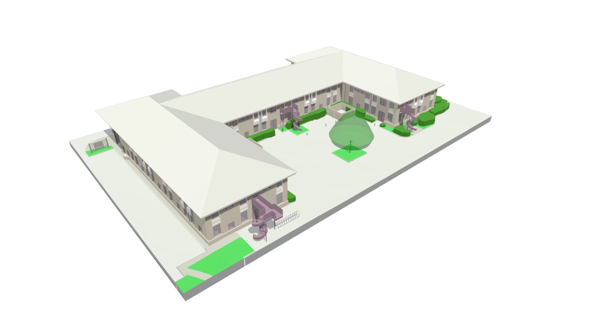 Jordan Hill (Halley) - 3D Building Model (E,C) - 3D model by SIAD ...
