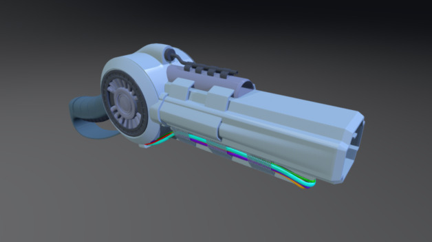 Scifi Stun Gun - 3D model by Pedro Ribeiro (@pedroRibeiro) [147bea7 ...